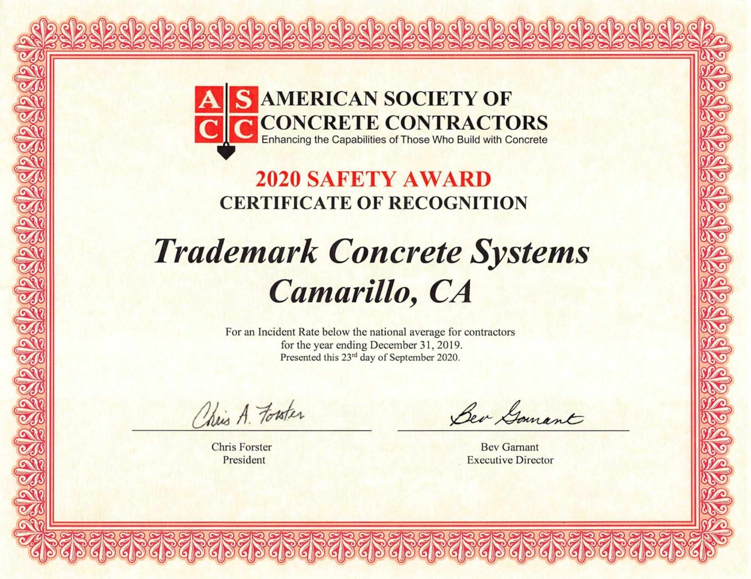 Trademark Concrete News and Awards | View Our Awards