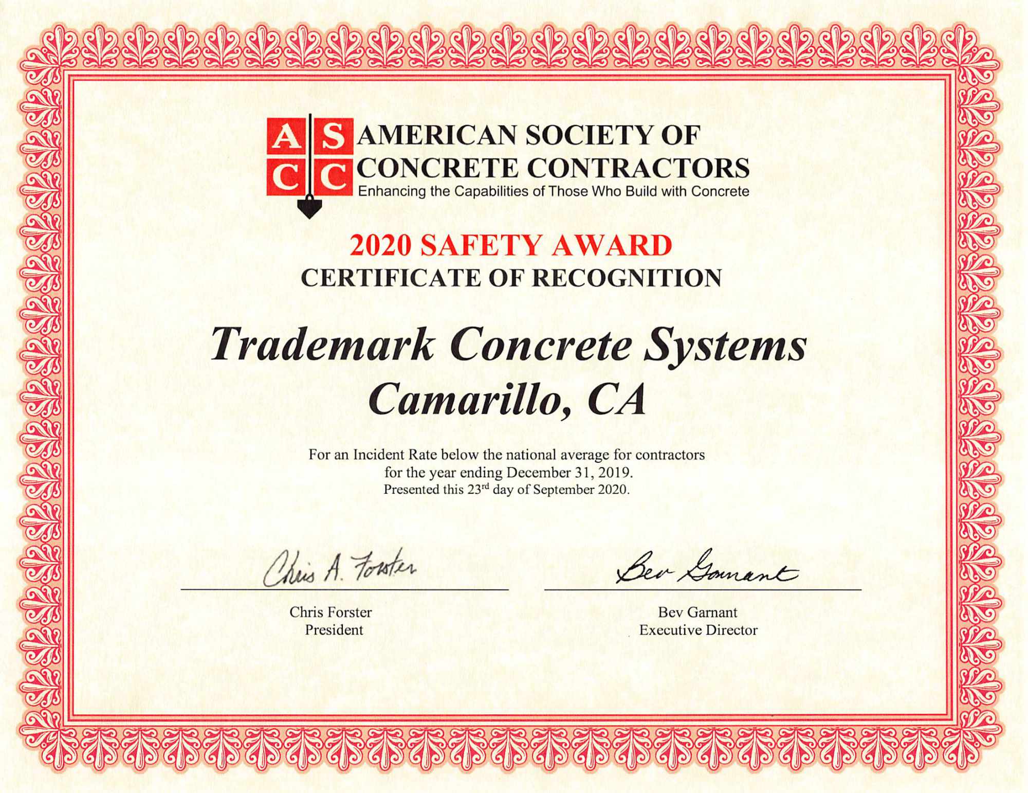 Trademark Concrete News and Awards | View Our Awards