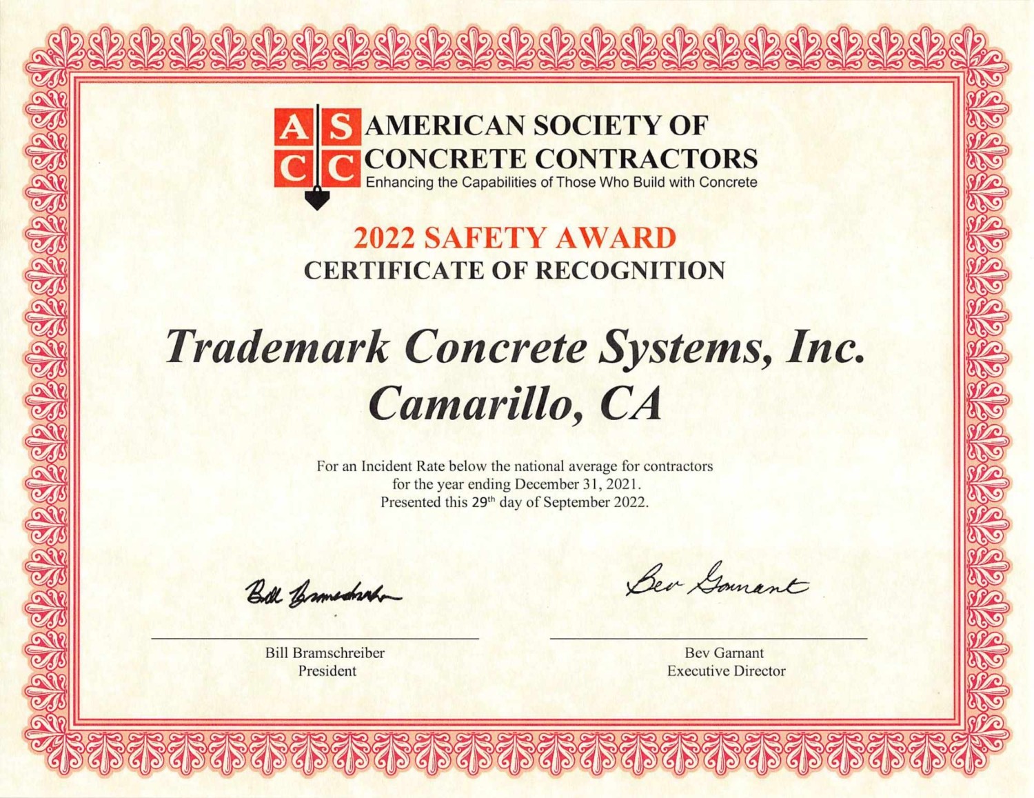 Trademark Concrete News and Awards | View Our Awards